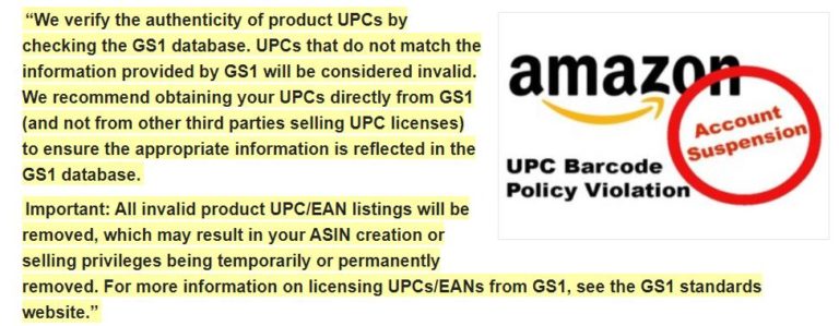 UPC Codes for Amazon - US Barcode Authority GS1 UPC